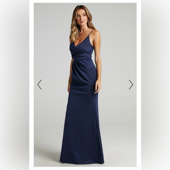 Showpo. | Dresses | Showpo Linking Love Maxi Dress Plunge Neck Slip ...